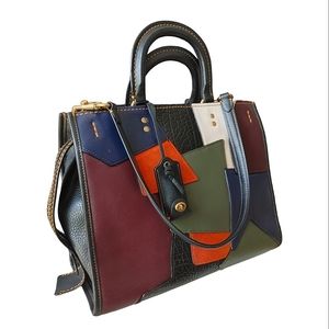 Coach | Bags | Coach 941 Rogue Patchwork Leather Suede Satchel Shoulder ...